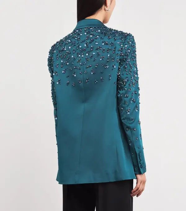 Lapointe Satin Embellished Blazer