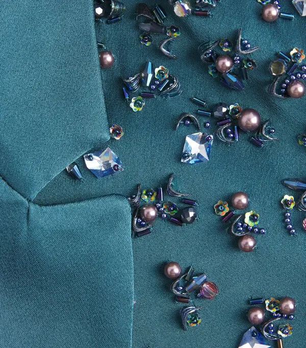 Lapointe Satin Embellished Blazer