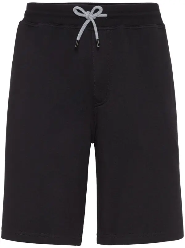 Brunello Cucinelli Cotton Blend Shorts - Black