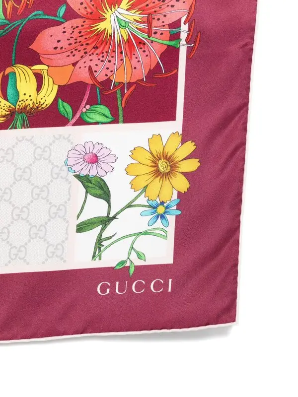 Gucci Printed Silk Foulard