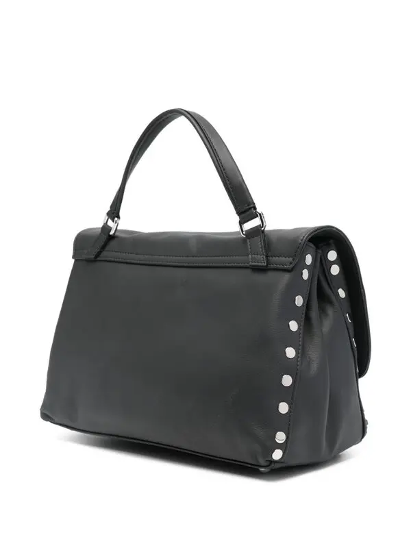 ZANELLATO Postina Saeta Small Leather Handbag - Black