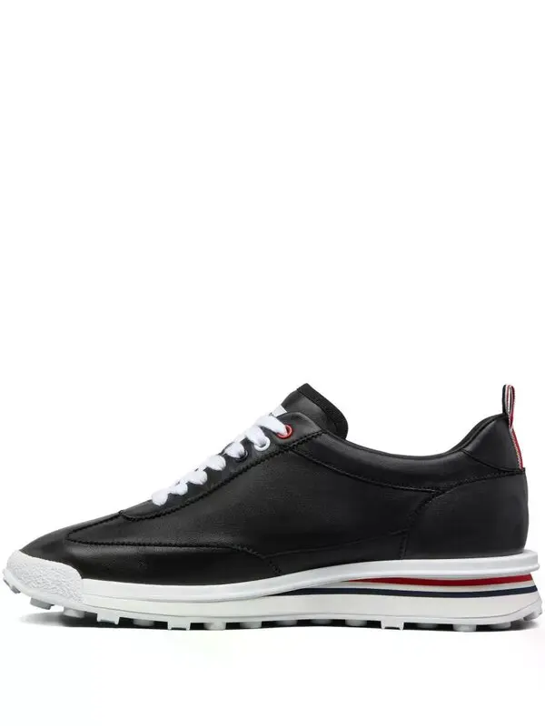 Thom Browne Lace-up Leather Sneakers - Black