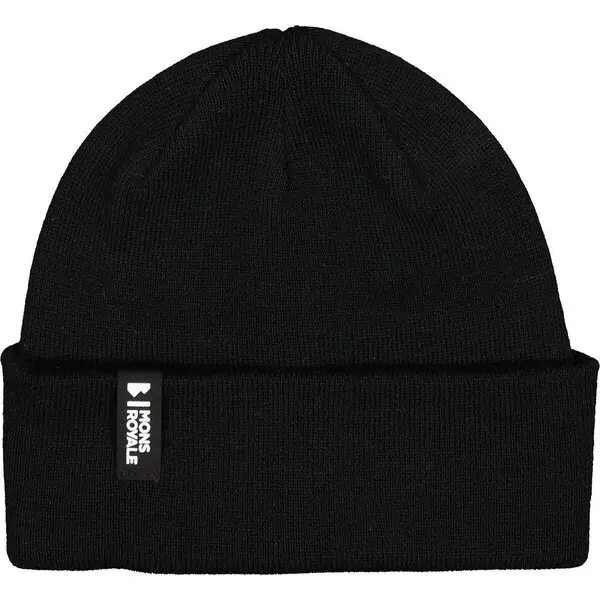 MONS ROYALE Mccloud Merino Beanie - Black