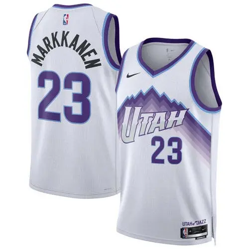 Nike Lauri Markkanen Utah Jazz Swingman Association Edition Jersey - White