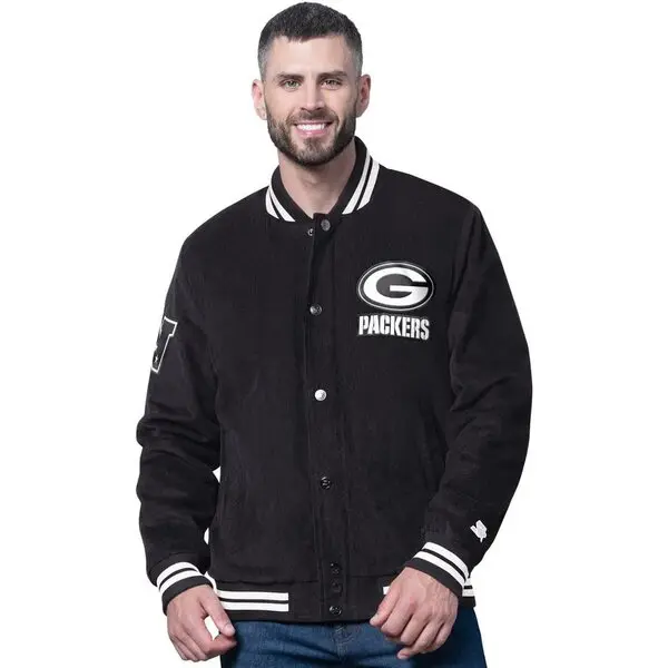 STARTER Green Bay Packers Corduroy Varsity Jacket