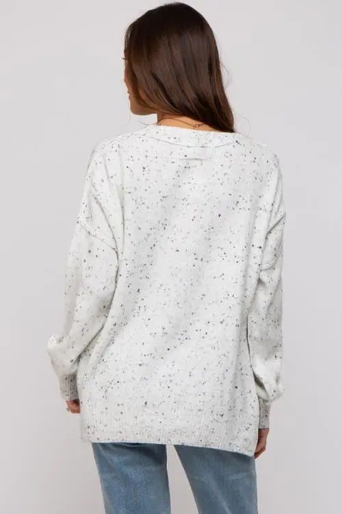 PINKBLUSH Speckled Knit Sweater - Ivory