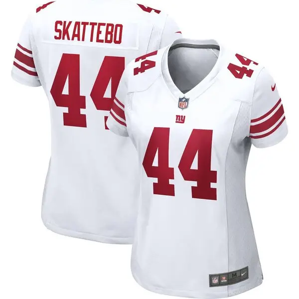 Nike Cam Skattebo New York Giants Game Jersey - White