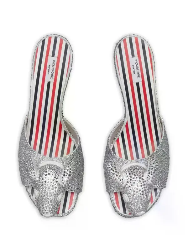Thom Browne Embellished Dog Detail Mules
