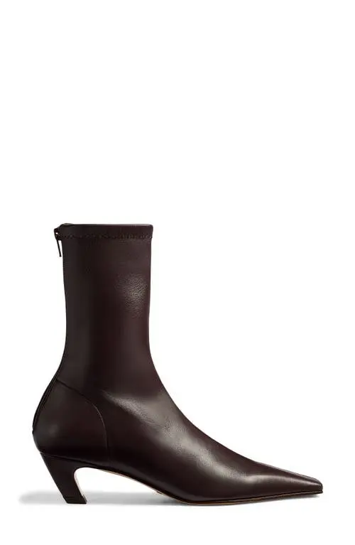 Khaite Arizona Sock Bootie - Bordeaux