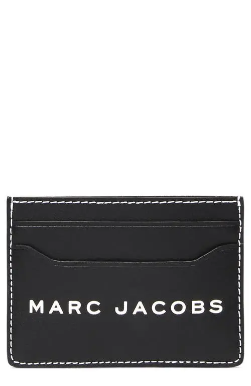Marc Jacobs Tag Leather Card Case - Black