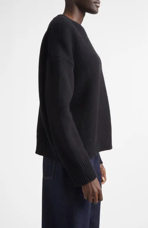 Loulou De Saison Pia Oversize Cashmere Crewneck Sweater - Black