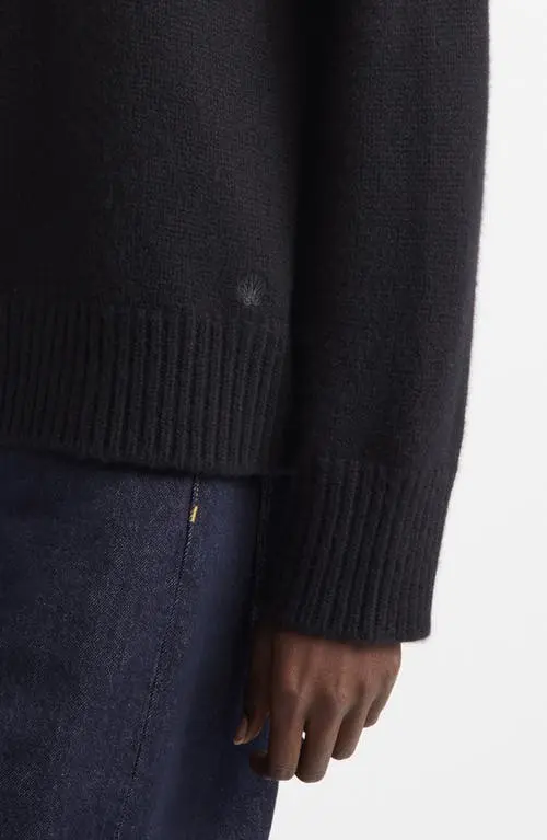 Loulou De Saison Pia Oversize Cashmere Crewneck Sweater - Black