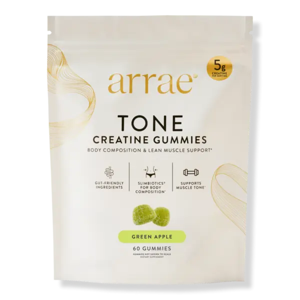 ARRAE Tone: Creatine Body Composition Sour Green Apple Gummies - One-color
