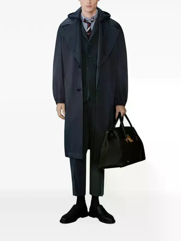 Thom Browne Button-fastening V-neck Cotton Cardigan - Blue