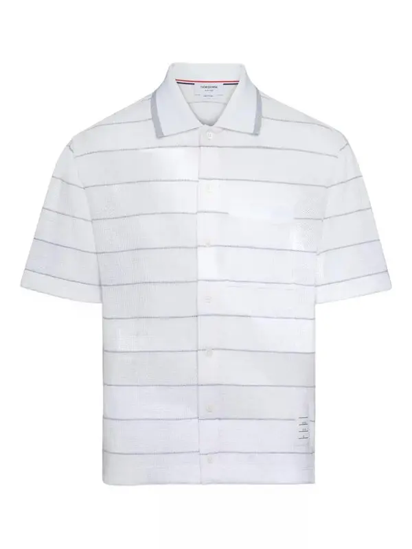 Thom Browne Stripe Short-sleeve Shirt - White
