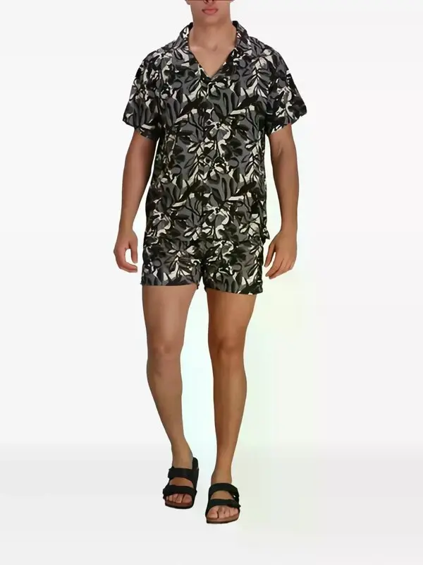 BOSS Floral Swim Shorts - Grey