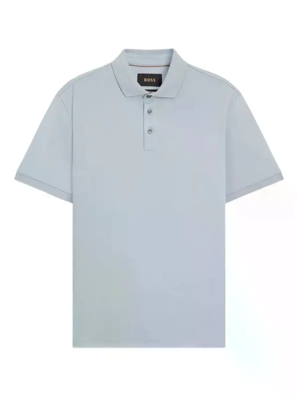 BOSS Buttoned Polo Shirt - Blue