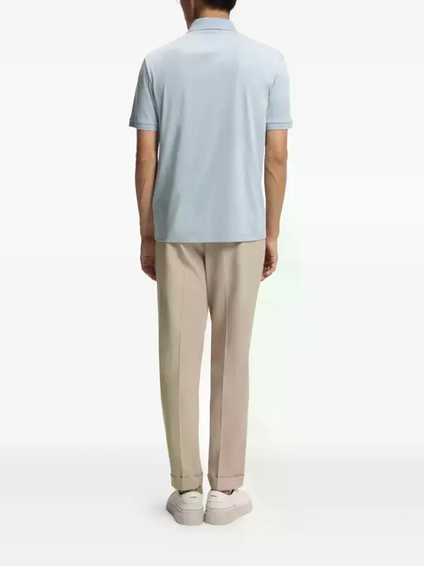 BOSS Buttoned Polo Shirt - Blue