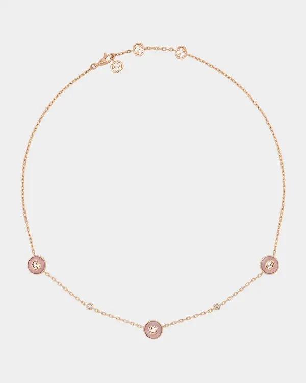 Gucci Interlocking Chain Necklace - Gold