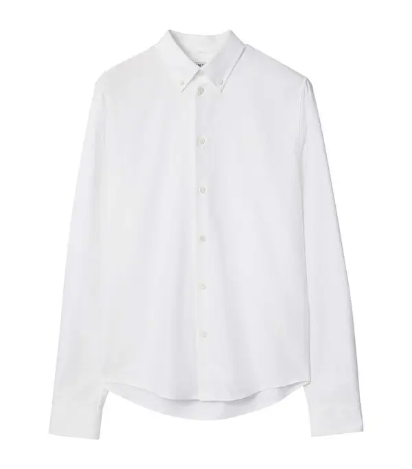 Burberry Cotton Check Slim Oxford Shirt