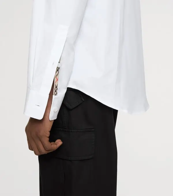Burberry Cotton Check Slim Oxford Shirt