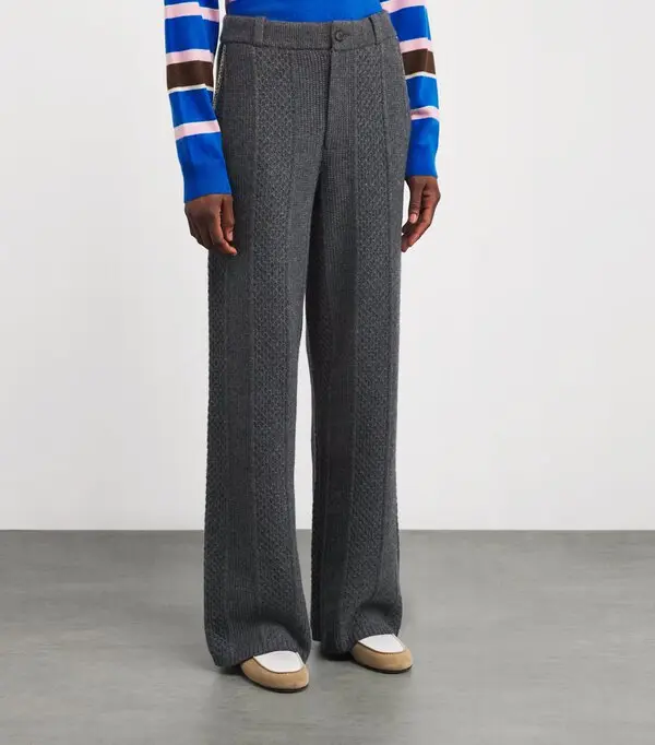 Guest In Residence Wool-cashmere Tailored Trousers