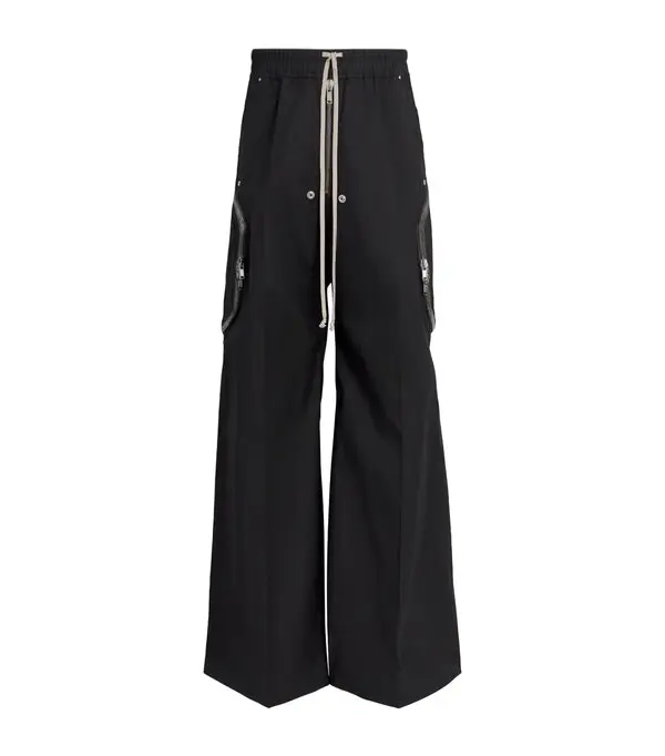 Rick Owens Cotton Heizer Belas Cargo Trousers