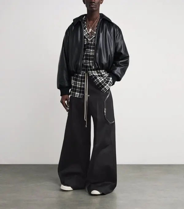 Rick Owens Cotton Heizer Belas Cargo Trousers