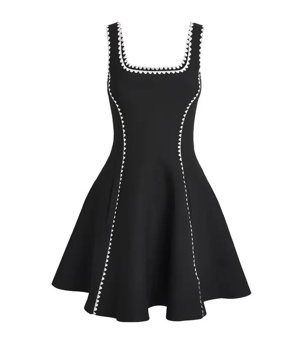 Maje Topstitch Mini Dress