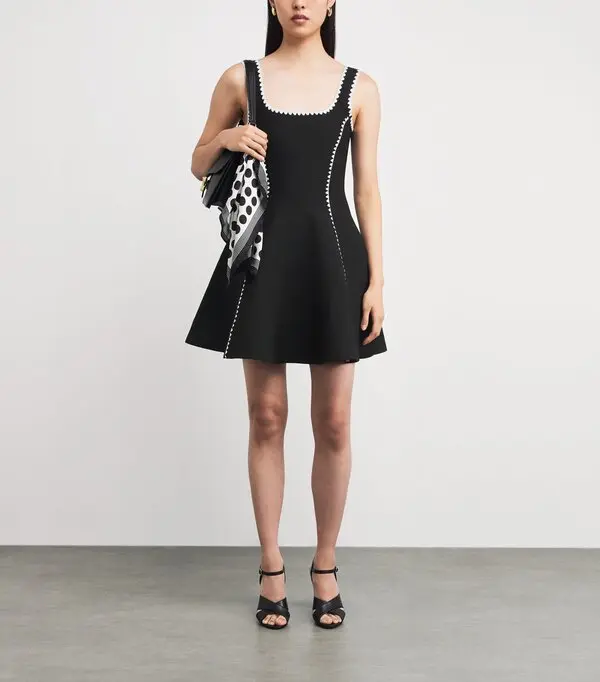 Maje Topstitch Mini Dress