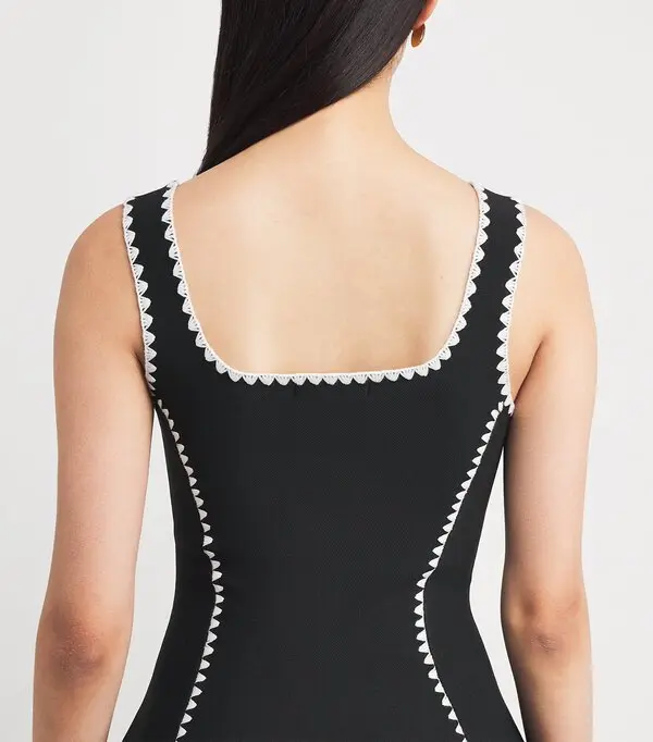 Maje Topstitch Mini Dress