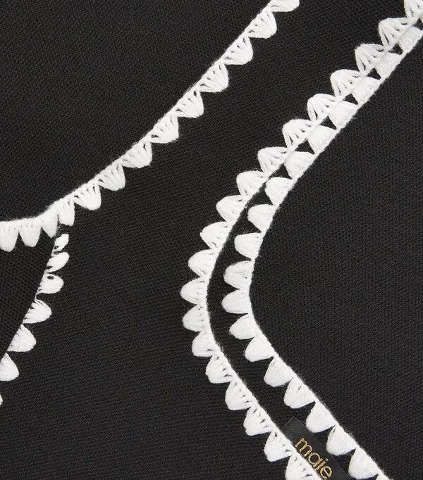 Maje Topstitch Mini Dress