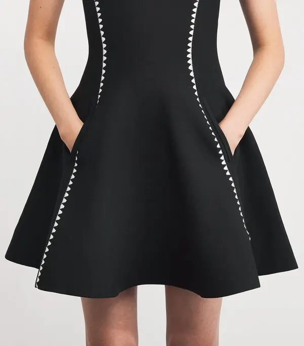 Maje Topstitch Mini Dress