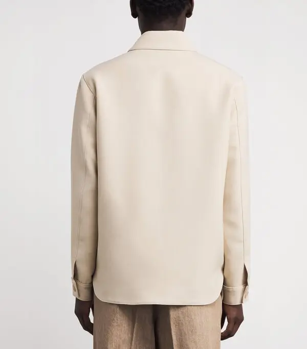 Sandro Pocket-detail Overshirt - Beige