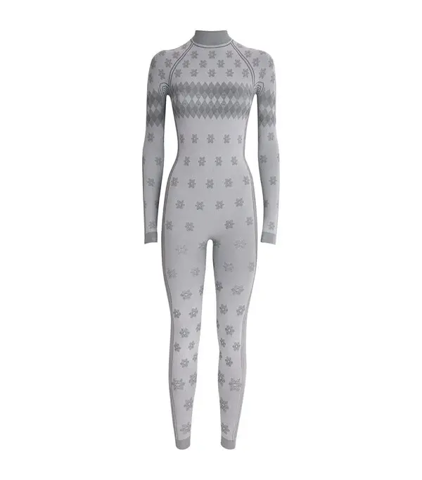 SKIMS First Layers High-neck Jumpsuit - Grey