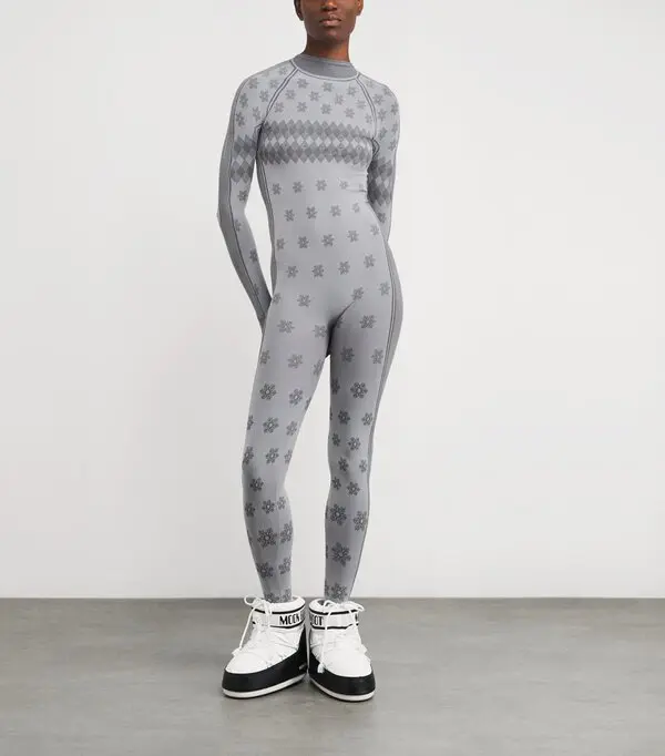 SKIMS First Layers High-neck Jumpsuit - Grey