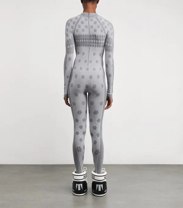 SKIMS First Layers High-neck Jumpsuit - Grey