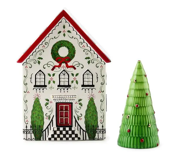 MACKENZIE-CHILDS As Is Holly Village House - One-color