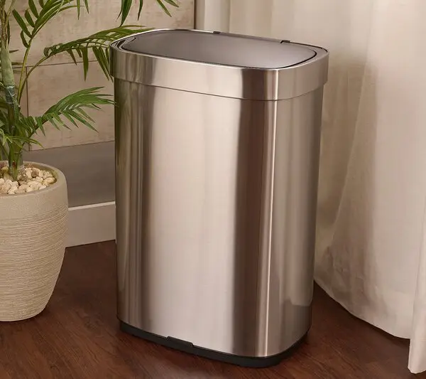 CELLA 50-l Stainless Deodorizing Rechargeable Sensor Trashcan