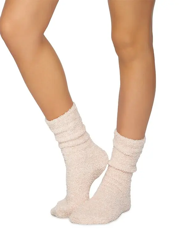 Barefoot Dreams Heathered Socks - Dusty Rose