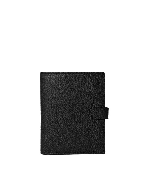 HYER GOODS Il Viaggio Leather Passport Wallet - Black