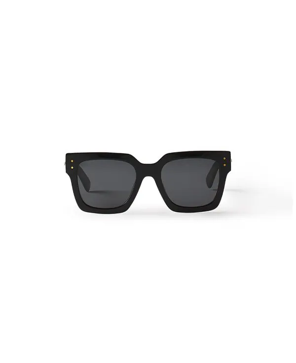 LANVIN Maxi Rectangle Signature Sunglasses - Black