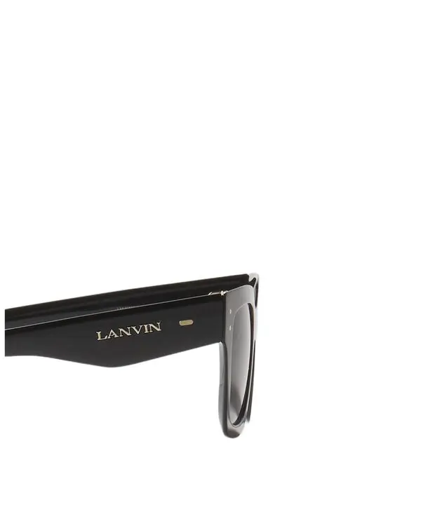 LANVIN Maxi Rectangle Signature Sunglasses - Black