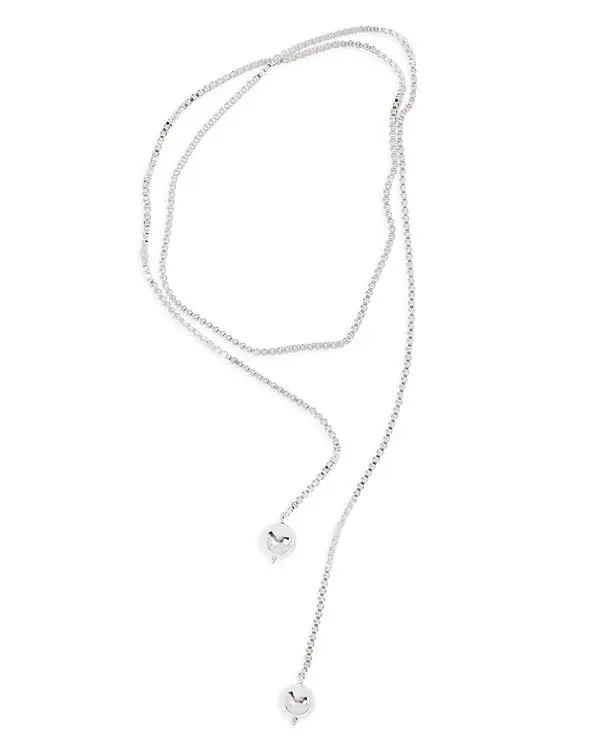 PEARL OCTOPUSS.Y Solo Sphere Tie Necklace - Silver