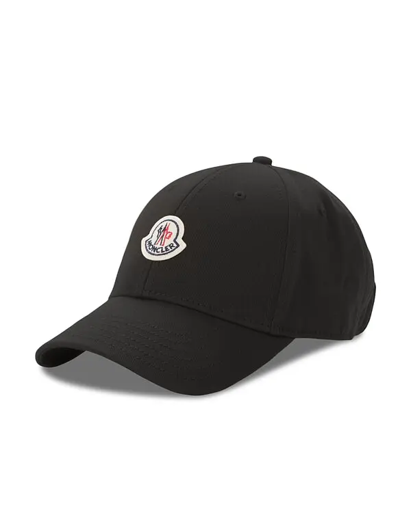 Moncler Logo Patch Baseball Cap - Black