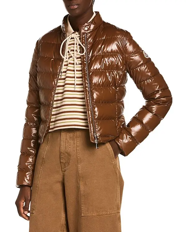 Moncler Papillon Down Puffer Jacket - Open Brown