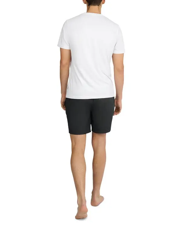 Onia Nylon Crinkle 5" Swim Trunks - Black