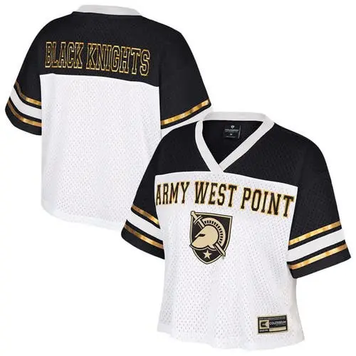COLOSSEUM Army Black Knights Cropped Football Jersey - White