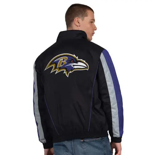 STARTER Baltimore Ravens Gridiron Half-zip Jacket