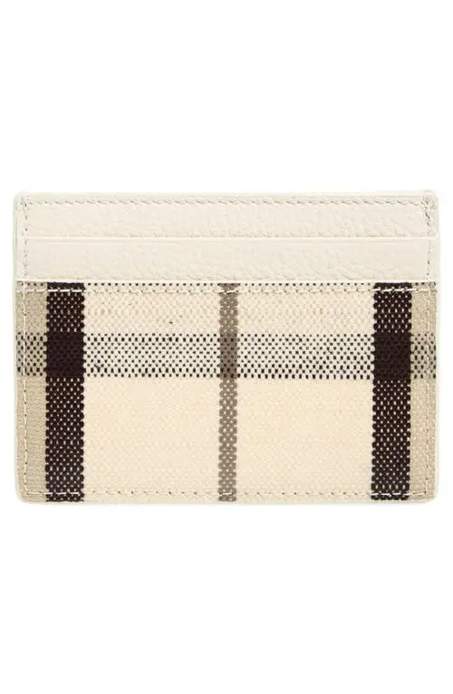 Burberry Highlands Check Mixed Media Card Case